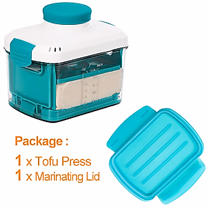 NOYA Adjustable Tofu Press - Vegan Tofu Presser to Speed up Removing Water from Silken, Firm, and Extra Firm Tofu in 10-30mins without Crack - BPA Free