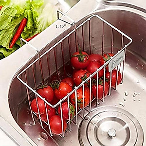 Kitchen Sponge Holder, Aiduy Sink Caddy Brush Dishwashing Liquid Drainer Rack - Stainless Steel