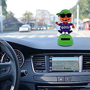 signmeili Solar Car Shaking Head Decoration Car Dashboard Dancing Toy，Desktop Embellishment Car Accessories Dashboard Decorations for Tables, Balconies and Car Interior