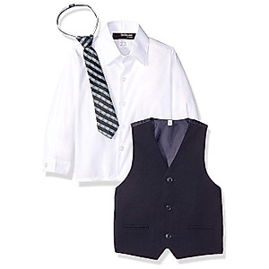Navy Blue Formal Suit Set from Baby to Teens GG230 (14, Navy Blue)