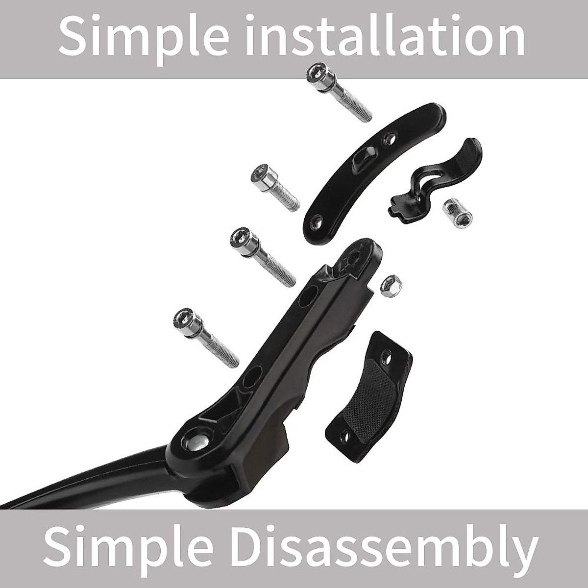 Totonia Bike Kickstand - Adjustable Bike Kickstand fits Most 24" - 29" Mountain Bike Aluminium Alloy Rear Mount Bike Kickstand