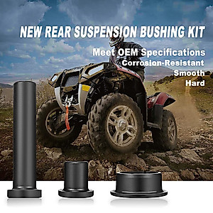 Rear Suspension Bushing Kit Replacment for Polaris Sportsman 335 400 450 500 570 800, Replaces A-Arm Long Bushing 5436973 A-Arm Short Bushing 5438902 Lower Control Bushing 5439270