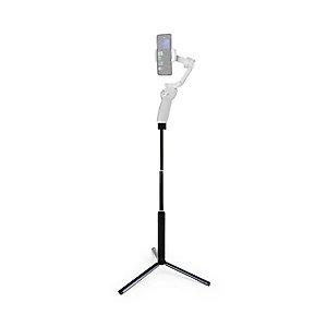 MAXCAM Selfie Stick Tripod Extension Rod for DJI OM 5 4 / Osmo Mobile 6 3 2 / Zhiyun, Aluminum Alloy Extension Rod + Aluminum Alloy Tripod. (DJI Osmo Mobile and Mobile Phone NOT Included)