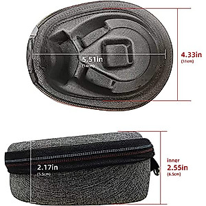 Hard Case for Shokz OpenRun Pro/OpenMove/OpenSwim, Headphone Case Work with AfterShokz Aeropex/Trekz Air/Titanium Mini/Trekz Titanium/Xtrainerz/OpenComm/OpenMove Bone Conduction Headphones (Box Only)
