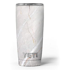 Design Skinz Slate Marble Surface V8 - Skin Decal Vinyl Wrap Kit Compatible with The Yeti Rambler Cooler Tumbler Cups