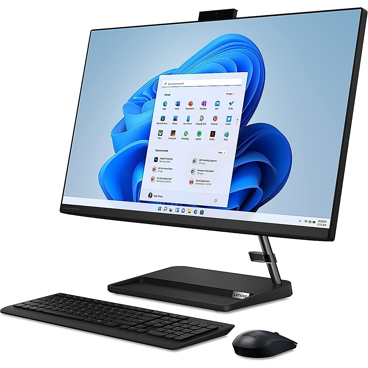 Lenovo IdeaCentre AIO 3i, Intel Core i5-1240P Processor, 16GB RAM, 1TB SSD Storage, 27" FHD Touchscreen Display, Windows 11 Pro