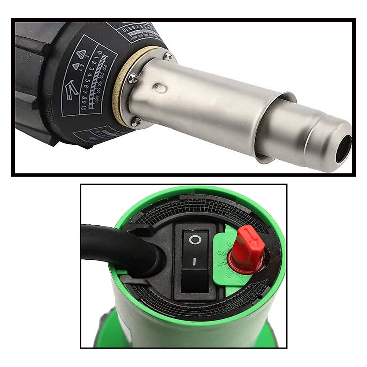 1600W Plastic Hot Air Welder Heating Gun PVC Vinyl Rod Welding Hot Gas Pistol Tool