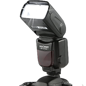 K&F Concept Camera Flash Speedlite with LCD Display, External Flash Speedlite Compatible with Canon Nikon Sony Olympus Pentax DSLR & Digital Cameras with Single-Contact Hot Shoe