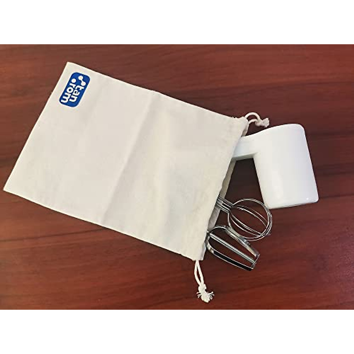 Tanrom Hand Mixer Electric 2 in 1 Wireless Hand Mixer 3-Speed Portable Egg Beater, Butter Beater, Kitchen Baking Cake, Cream and Cooking, Lightweight (White)