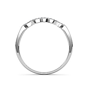 TriJewels Aquamarine & Natural Diamond Engagement Ring & Wedding Band Set 1.35 ctw 14K White Gold.size 9.0