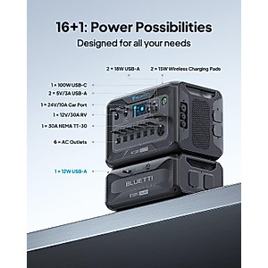 BLUETTI 2 AC300 Power Stations with 2 B300K Expansion Batteries, 5529.6Wh Power Supply/6000W/120V&240V Solar Generator Kit, Home Backup Power, Outdoors RV Emergency (P030A Fusion Box Included)