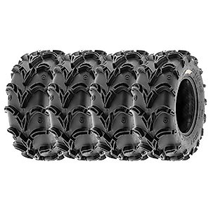 SunF 28x10-12 28x10x12 Mud v-shape ATV UTV Muddy Tire 6 PR A050 - SET of 4