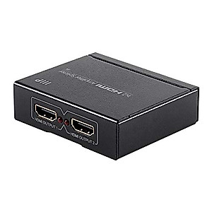 Monoprice Blackbird 4K 1x2 HDMI Amplifier Splitter |48-bit Deep Color, 3D Video Support (Compatible with PS4/5 Xbox Apple TV Fire Stick Roku Blu-Ray Player)