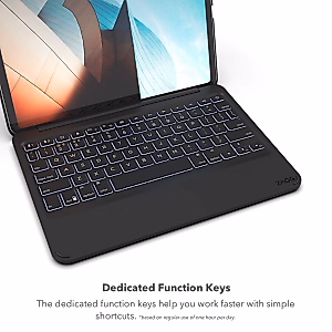 ZAGG Folio Keyboard - Backlit Tablet Keyboard and Case - Made for iPad Pro 11"" (2018) - Black (103002357)