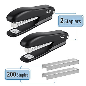 Mr. Pen Staplers with 200 Staples, 20 Sheet Capacity, Pack of 2