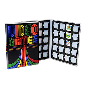 UniKeep Game Case for Nintendo 3DS Cartridges - Holds 40 Games (Retro Black)