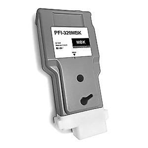 KSUMEI PFI 320 MBK Compatible Ink Cartridge Pigment Replacement for Canon PFI 320 iPF TM200 TM205 TM300 TM305 Printers 300 ML 1PCS