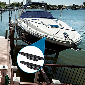 PHITUODA 3 Inch Nylon Boat Cleats Black Dock Cleats Boat Rope Tie Cleats for Kayak, Marine, Nautical Decor, Pack of 2