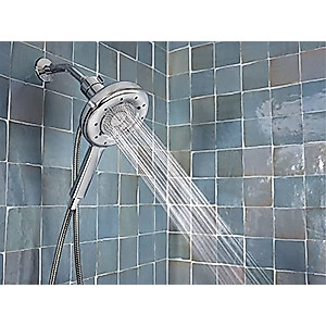 Moen N400H0CH Quattro Handheld Four Unique Shower Experiences and Magnetix Dock, Chrome