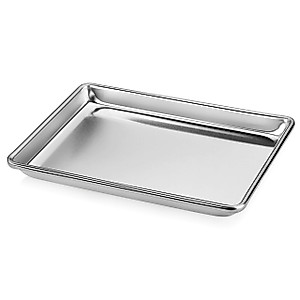 New Star Foodservice | Commercial-Grade Bun/Sheet Pan 18-Guage (9 x 13 x 1 inch (Quarter Size))