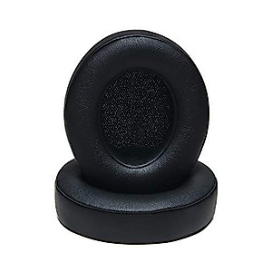 Bestdealing Black Replacement Ear Pads, Earpads Ear Cushion for Beats 2.0 Wired/Wireless Headphones 3.0 Wireless Headphones, Earbuds Ear Cover(Not fit Solo2)