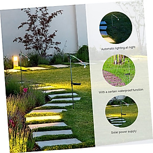 DOITOOL Fiber-Optic Lights Led Street Lights Outdoor Solar Garden Lights Solar Pathway Lights Solar Lights for Outside Garden Street Lights Insert into The Ground Fiber Optic Light