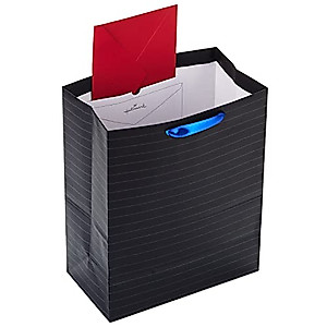 Hallmark 13" Large Personalized Gift Bag with Tissue Paper (Black Letterboard with Letter Stickers) for Back to School, Birthdays, Graduations, Holidays, Baby Showers