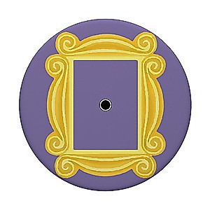 Purple Door Yellow Frame Peephole Vintage Fun Gift PopSockets Standard PopGrip
