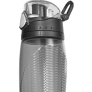 THERMOS Intak 24 Ounce Hydration Bottle with Meter, Smoke