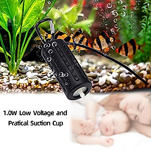 Adeeing Portable Mini USB Aquarium Fish Tank Oxygen Air Pump Mute Energy Saving Supplies Accessories (Black)