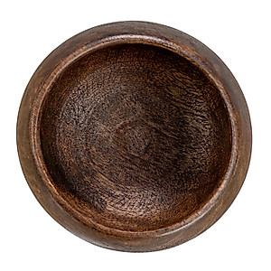 Creative Co-Op Mango Wood Bowl, Walnut Finish
