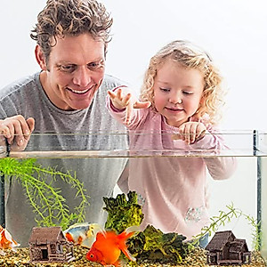 HANABASS Ornaments Pot Succulents Miniature Ceramic Gardening Hut Aquarium Villages Thatched Terrarium Figurine Thumbnail Mini Garden Huts Vintage Ornament Crafts Micro Patio Village