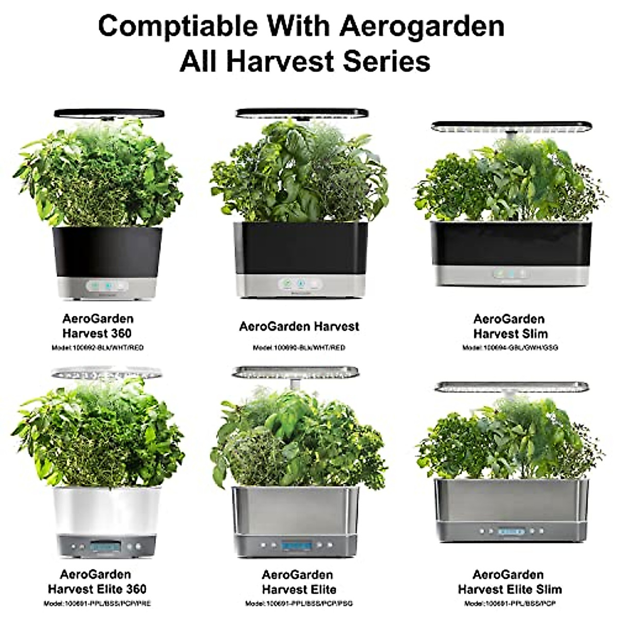 HKY 12V AC/DC Adapter Compatible with AeroGarden Harvest Elite Slim 360 100690-BLK 100691 100692-BLK 100693-PPL 100694-BLK 100695-PPL Indoor Garden LED Grow Light Power Supply