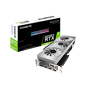 Gigabyte GeForce RTX 3080 Ti Vision OC 12G Graphics Card, 3X WINDFORCE Fans, 12GB 384-bit GDDR6X, GV-N308TVISION OC-12GD Video Card