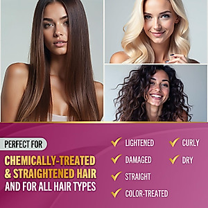 Jenoris Keratin Shampoo for Women, Moisturizing Shampoo for Keratin Treated Hair, With Natural Omega Oils, Salon Professional, Paraben & SLS Free, Smoothing Shampoo for Dry & Damaged Hair, 16.9 Fl Oz