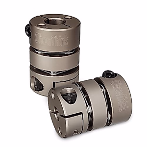 Double-Diaphragm Damping Shaft Couplings 5mm to 8mm Aviation Aluminum Alloy for All 3D Printer Such as CR-10S Ender 3 PRO and CNC Machine（2PCS）