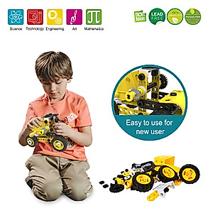 STEM Building Toys for 6+ Years Old Boys and Girls - 8in1 Construction Engineering Building Toy Erector Set for Kids 6 7 8 9 10 Years Old - Educational STEM Toy for Boys Age 8-12 - Fun Birthday Gift