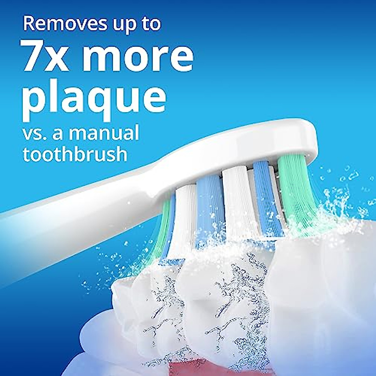 Replacement Toothbrush Heads Compatible with Sonicare Electric Toothbrush(Individually Packaged with Hygienic Cover),8 Pack Replacement Brush Heads for Phillips Sonicare Snap-on Handles (8 Count)