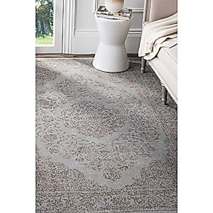 SAFAVIEH Classic Vintage Collection 8' x 10' Grey CLV121D Oriental Medallion Cotton Area Rug