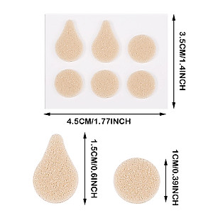 Tondiamo 300 Pieces Ear Lobe Support Ear Patches Earring Protectors Clip on Earring Pads Heavy Earrings Stabilizers Invisible Earring Lift Patches for Long Time Wearing Earrings