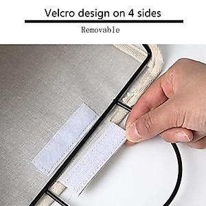 TsLinc 2 Pack Wall Hanging Storage Bag, Waterproof Over The Door Closet Organizer Hanging Pocket Linen Cotton Organizer Box Containers for Bedroom, Bathroom