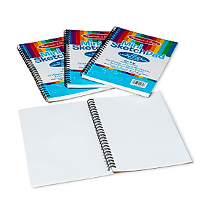 Melissa & Doug Mini-Sketch Spiral-Bound Pad (6 x 9 inches) - 4-Pack