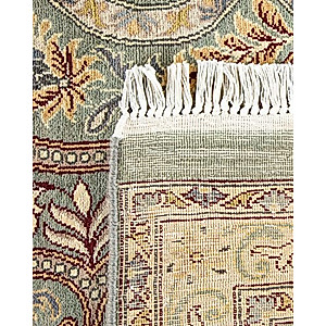 One of a Kind Hand Made Mogul Traditional Light Gray Area Rug Carpet Living Room Bedroom Dining Room 8 x 10