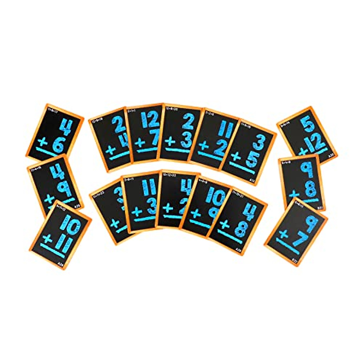 Regal Games - Two-Pack Math Flash Cards - Addition & Subtraction Practice - Bright, Bold Easy to Read - Classroom, Homework, Study Supplement - 56 Cards, 112 Problems Per Pack