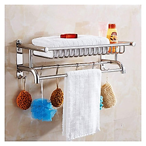 Towel Racks Bath Racks,Shower Corner Wall-Mounted Storage Rack 2-Layer Hook for Kitchen Bathroomshelves