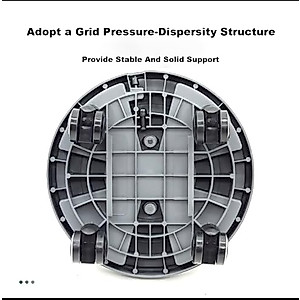 Two Pack HuaBoShi Plant Caddy Stand with Wheels Heavy Duty with Built-in Bottom Ventilation Design and Water Tray Bear Weight up to 160 LB (13” in Diameter)