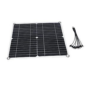 Hemobllo 3 Sets Solar Panel Monocrystalline Rechargable Batteries Alligator Clip Adapter Car Batteries Outdoor Solar Charger Solar Power Bank USB Chargers V5 Battery Mobile Power