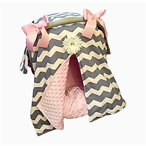 Carseat Canopy Nursing Cover Up with Opening Newborn Baby Girls Soft Safety Car Canopy Seat Nursing Cover Multi-use Blanket