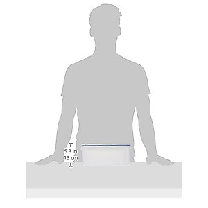 LocknLock Easy Essentials Food Storage lids/Airtight containers, BPA Free, Rectangle-186 oz-for Flour & Sugar, Clear