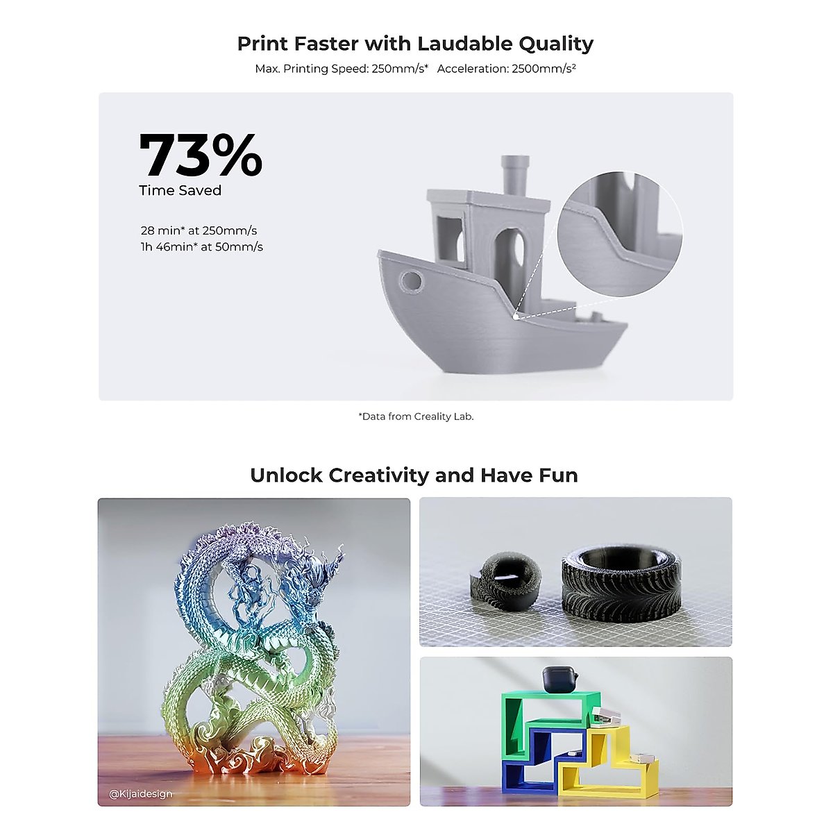 Official Creality Ender-3 V3 SE 3D Printers Max 250mm/s Printing Speed Auto Leveling Capable Sprite Direct Extruder Stable Dual Z-axis Y-axis Dual Linear Shafts